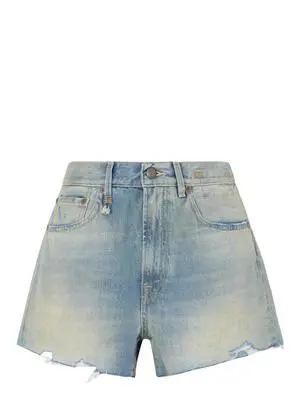 R13 R13 Frayed Denim Shorts