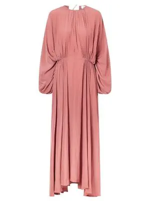 LANVIN Open-back Gathered Maxi Dress - Pink