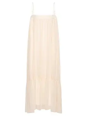 ROTATE BY BIRGER CHRISTENSEN Chiffon A-line Midi Dress - Nude
