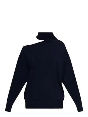 LISA YANG Alvia Cutout Turtleneck Knitwear - Black