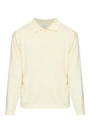 LISA YANG Button Long-sleeve Polo Shirt - Limone