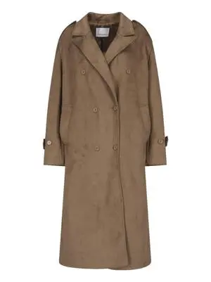 THE FRANKIE SHOP Pembroke Double-breasted Coat - Camel