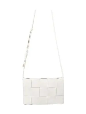 Bottega Veneta Cassette Shoulder Bag - White