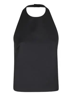 Loulou De Saison Sami Halter Knit Top - Black