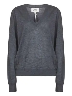 Loulou De Saison Julio V-neck Sweater - Black