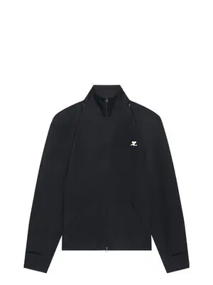 COURREGES Zip-up Track Jacket - Black