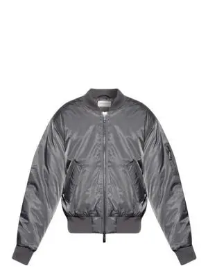 Officine Générale Padded Zip-up Bomber Jacket - Gray