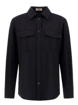 Herno Flap-pocket Buttoned Shirt - Navy Blue