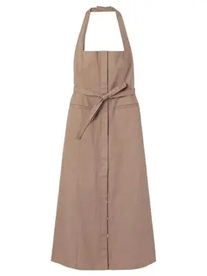 Cult Gaia Rocio Backless Dress With Tie - Nude