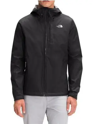 The North Face Logo Zip Up Hooded Jacket - Black