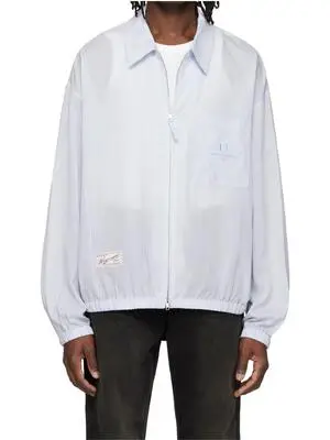 WOOYOUNGMI Striped Zip-up Shirt - White