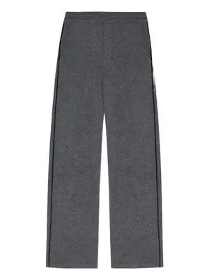LISA YANG Lukas Piped Trousers - Graphite Black