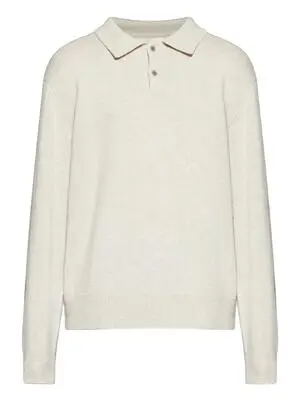 LISA YANG Lisa Yang Rufus Polo Knitted Sweater Off-white