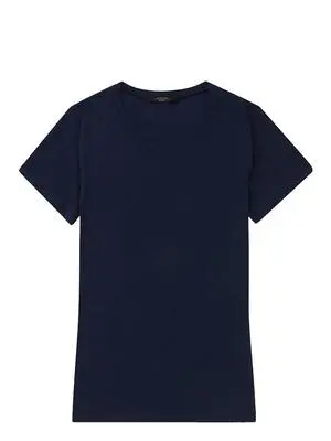 Max Mara Weekend Max Mara Round Neck Short Sleeve T-Shirt Blue