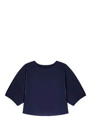 EMPORIO ARMANI Emporio Armani Puff-Sleeve Poplin Blouse
