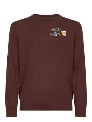 MC2 SAINT BARTH Embroidered Crewneck Jumper - Brown
