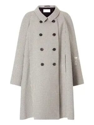 Dries Van Noten Double-breasted Checked Woven Coat - No