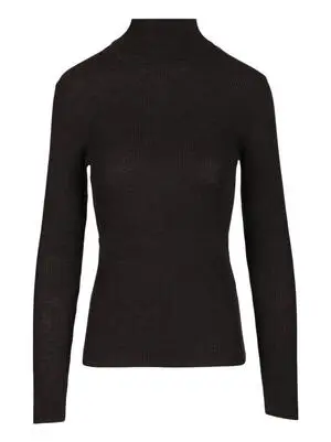 P.a.r.o.s.h Ribbed Wool Turtleneck - Black