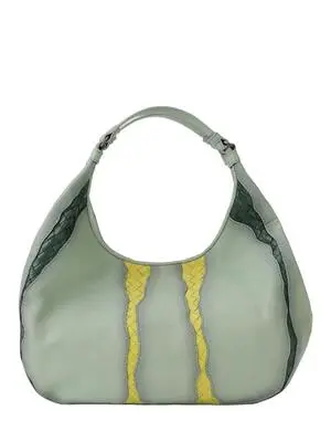 Bottega Veneta Logo Handbag - Gray