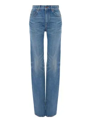 Chloé Straight-leg Jeans In Medium Wash - Blue