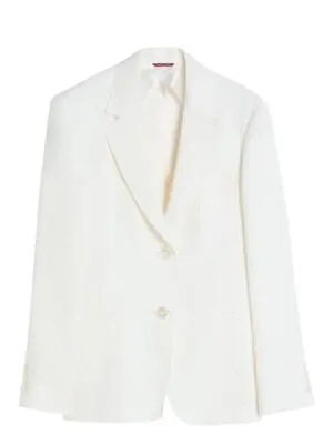 Max Mara Max Mara Bello Single-Breasted Blazer Natural Color