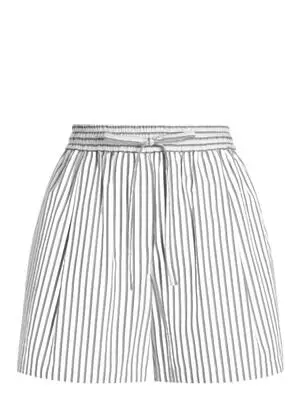 Dolce & Gabbana Striped Cotton And Silk-blend Drawstring Shorts - Multi-color