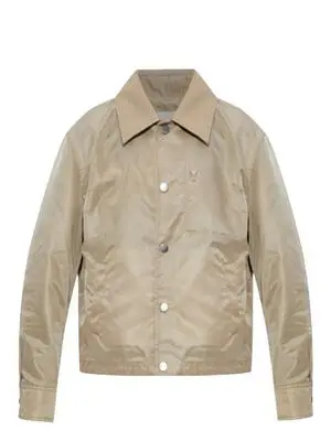 Ami Ami Paris Ami De Coeur Stud Buttoned Jacket Beige