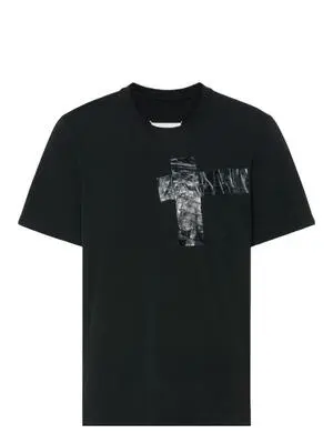 MAISON MARGIELA Tape Patch Pocket T-shirt - Black