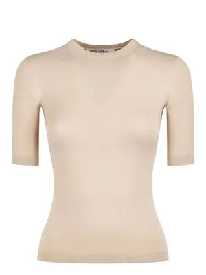 Max Mara Ottano Knitted Top - Nude