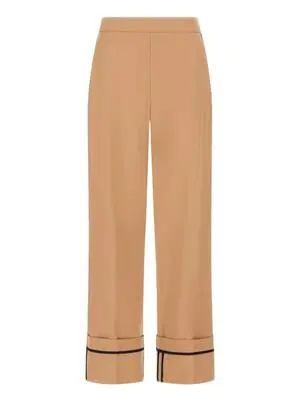 HERNO Herno Elasticated Waist Trousers With Turn-up Cuffs