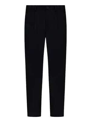 Herno Pleated Front Pants - Black