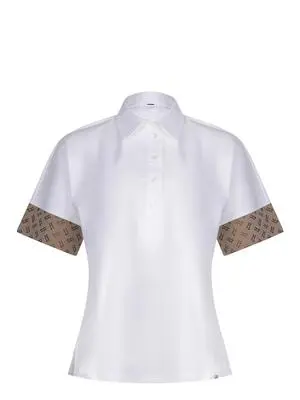 Herno Logo Trim Polo T-shirt - White