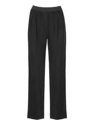 Loulou De Saison Elastic-waist Wide-leg Pants - Black