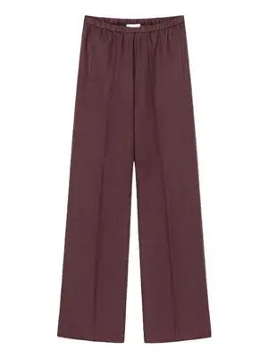 FORTE_FORTE Elasticated Waistband Trousers - Fondant