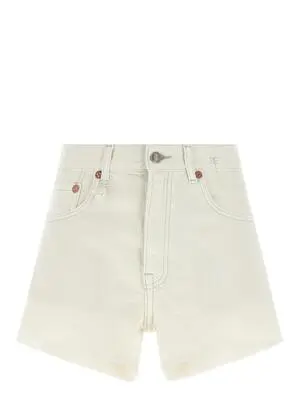 R13 Belt Loop Shorts - White