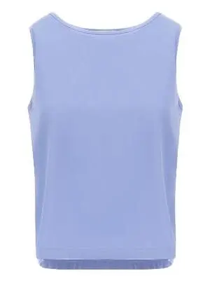 Herno Sleeveless Boatneck Top - Light Blue