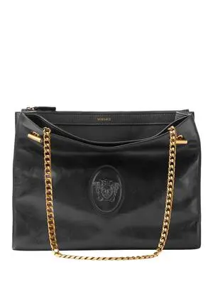 Versace Medusa Shoulder Bag - Black