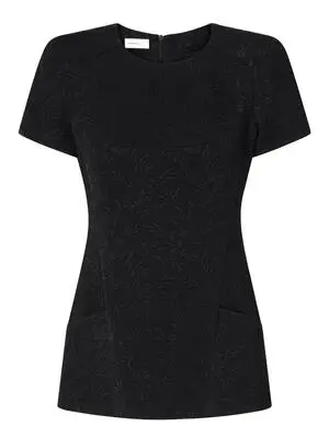 DRIES VAN NOTEN Dries Van Noten Matelassé Floral-Jacquard Top