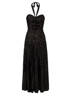 Zimmermann Daylight Halterneck Maxi Dress - Black