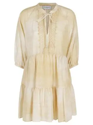 ERMANNO FIRENZE 3/4 Sleeve Dress - Nude
