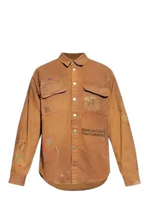 Dsquared2 Embroidered Overshirt - Brown