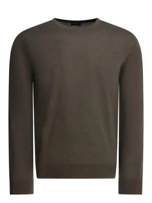 Zegna Fine-knit Crewneck Sweater - Black