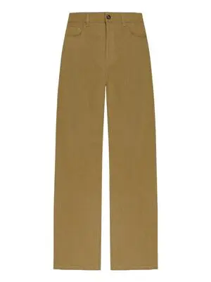 RÓHE Róhe Wide-Leg Five-Pocket Trousers Green