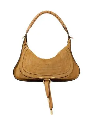 Chloé Marcie Small Suede Shoulder Bag - Brown