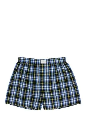 Tommy Hilfiger Plaid Boxer Shorts - Blue