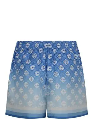Casablanca Gradient Printed Shorts - Blue