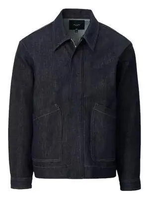 RAG  BONE Rag & Bone Zip-up Denim Jacket - Black