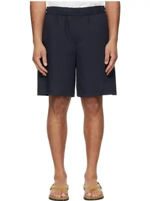 WOOYOUNGMI Embroidered Logo Twill Shorts - Black