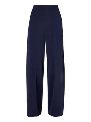LANVIN Ribbed Knit Wide-leg Trousers - Black