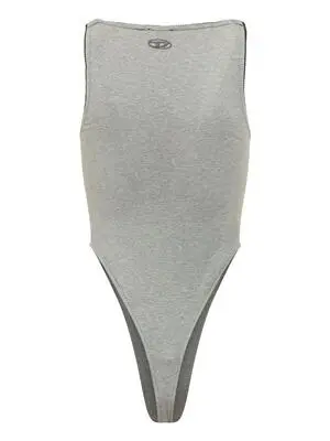 DIESEL® Graphic Print Bodysuit - Gray
